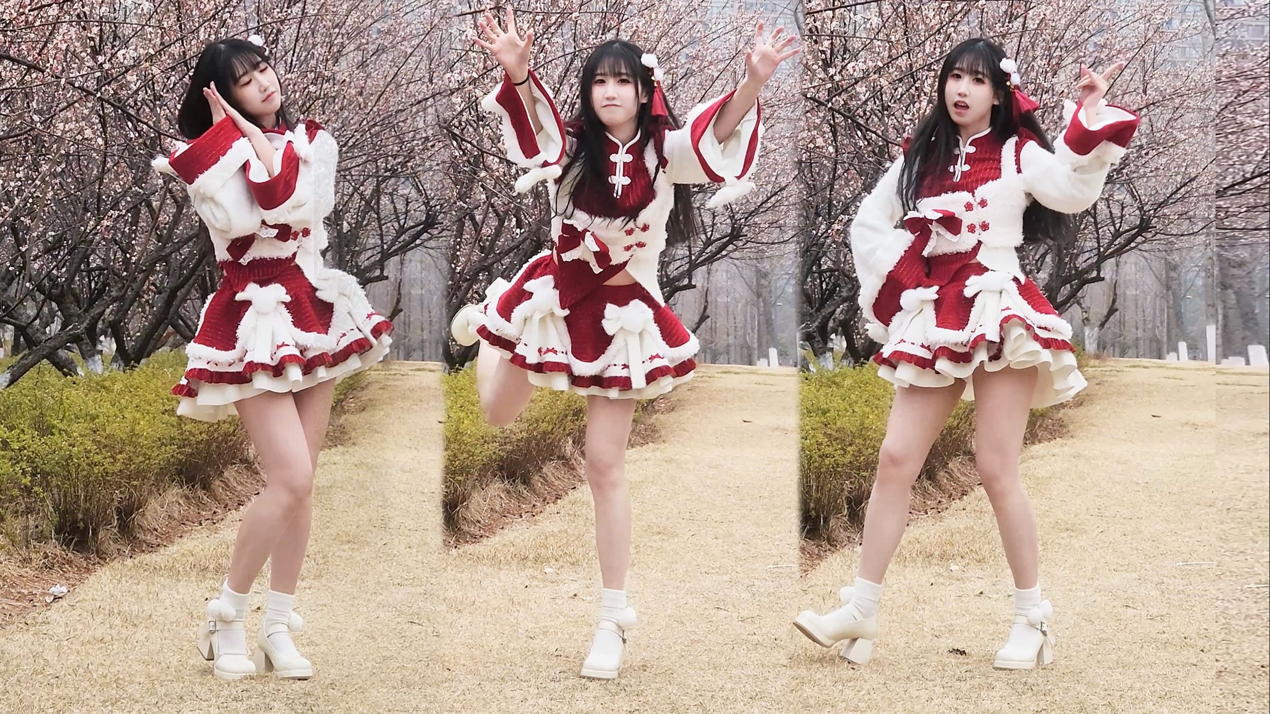 I danced under the peach tree and followed the flow ~ - BiliBili