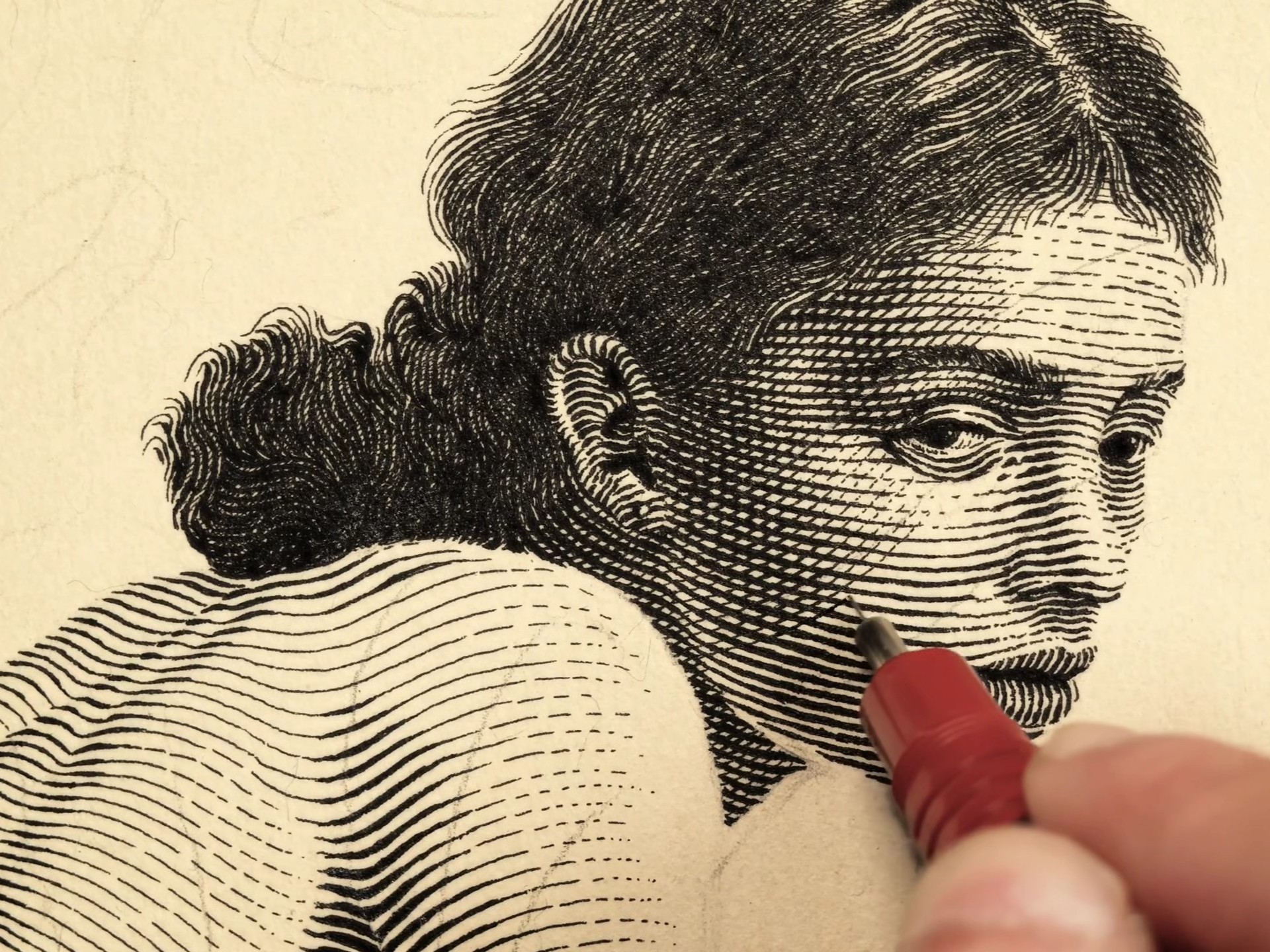 The Ultimate Challenge of Human Line-Drawn Portraits - BiliBili