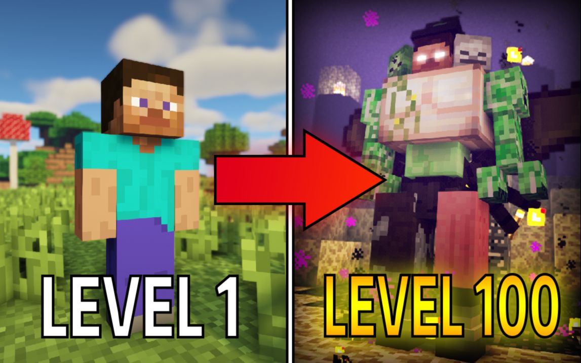 Minecraft—but you transform every time you level up! - BiliBili