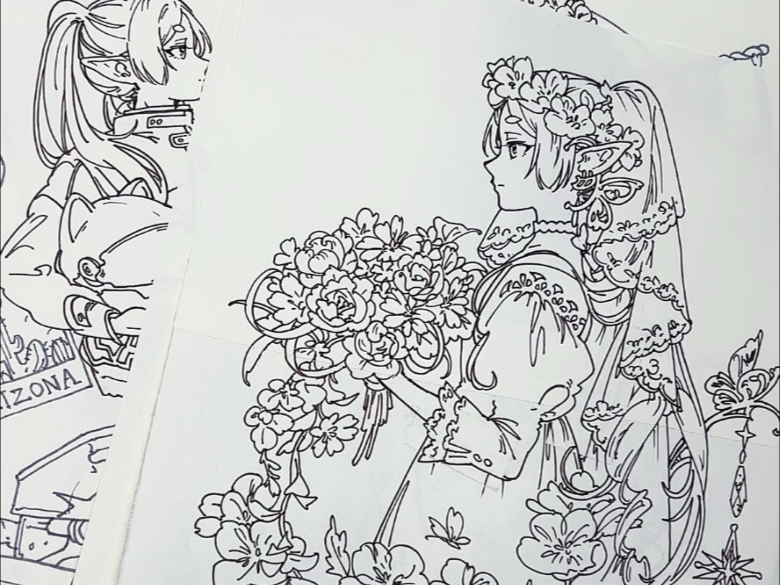 I’m never giving up on hand-drawing! (Here are Fufi’s line art sketches ...