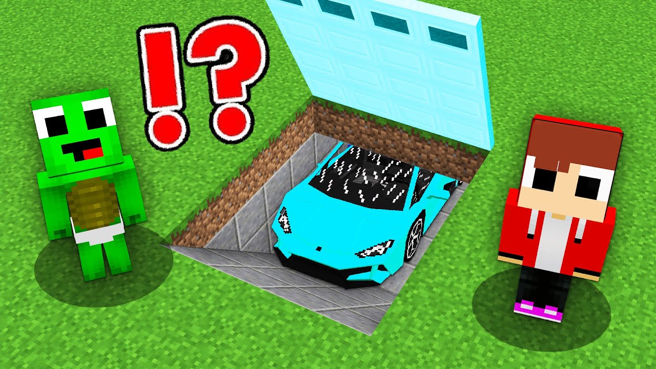JJ and Mikey found DIAMOND GARAGE WITH SUPER CAR UNDERGROUND in ...
