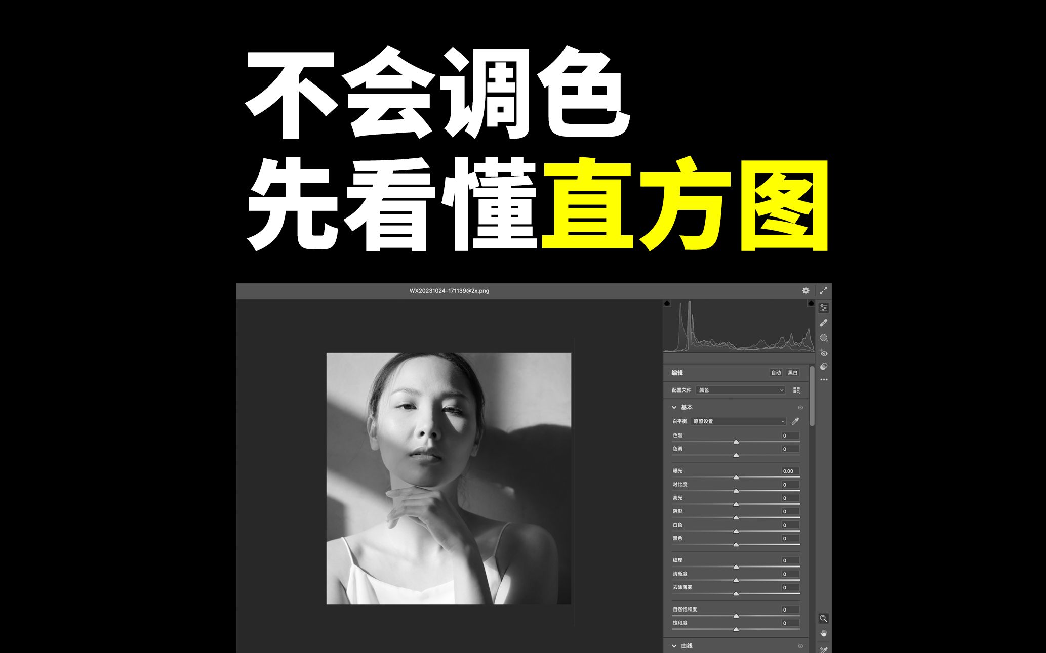Can’t get the colors right? First, learn to read the histogram! - BiliBili