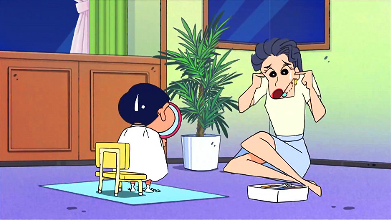 “Kazama’s mom’s haircut skills are just terrible—this time helping her ...