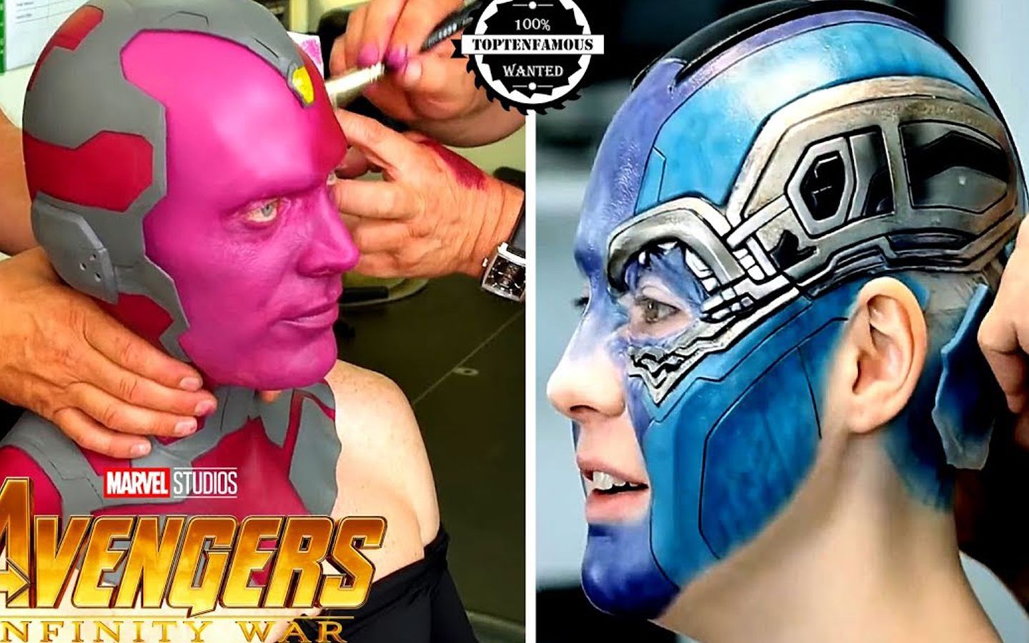 Mind-blowing! Ever wondered how the Avengers get their makeup done ...