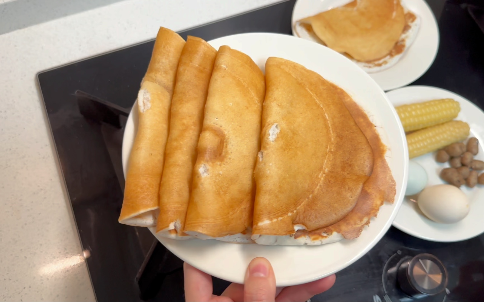 [Panekuk Beras Goreng dengan Tape] Resep Sarapan Sederhana dengan ...