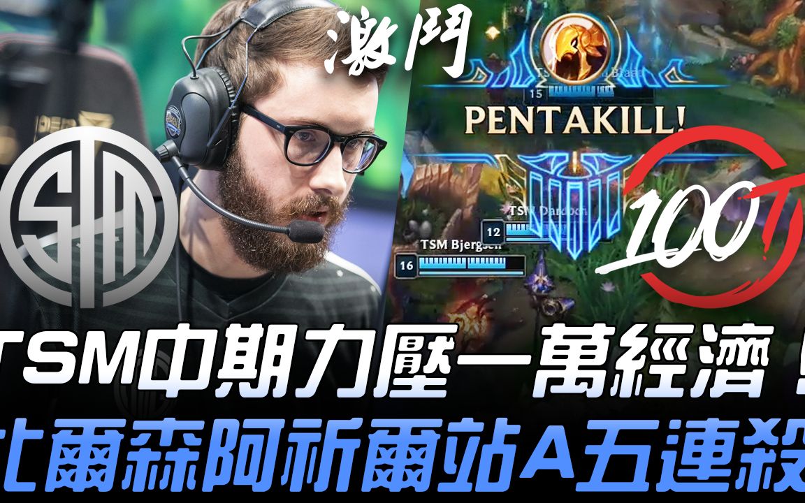 TSM vs 100: TSM Dominates Midgame with a 10k Gold Lead as Bwipo ...