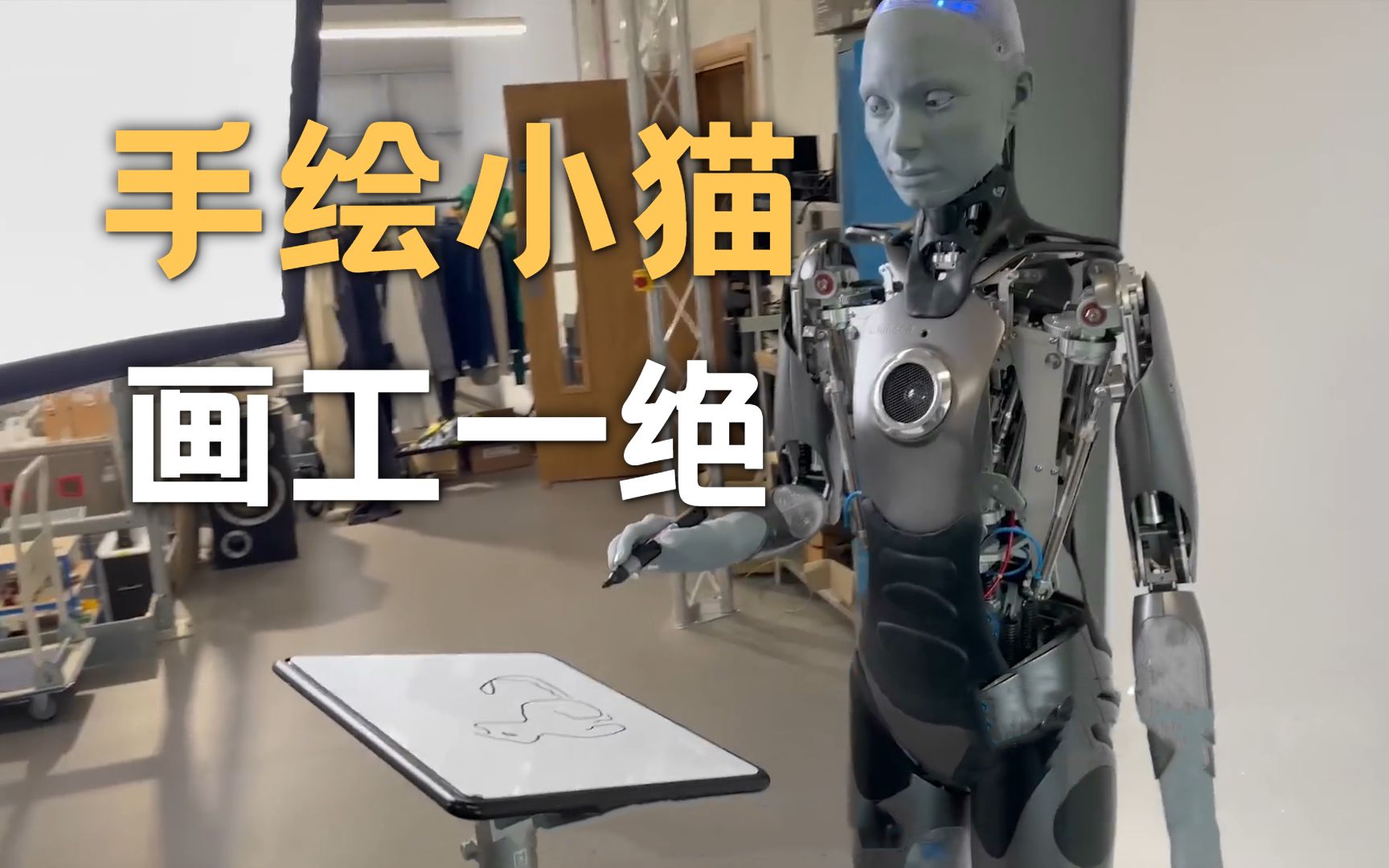 UK’s ultra-realistic robot Ameca can now draw entirely by hand on its ...