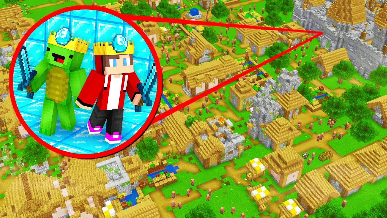 Mikey and JJ Are Kings of Villagers - Minecraft (Maizen) - BiliBili
