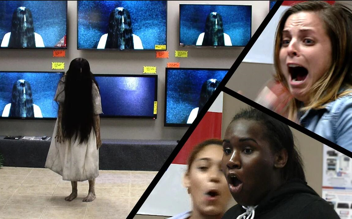 When Sadako Actually CRAWLS Out of the TV… - BiliBili