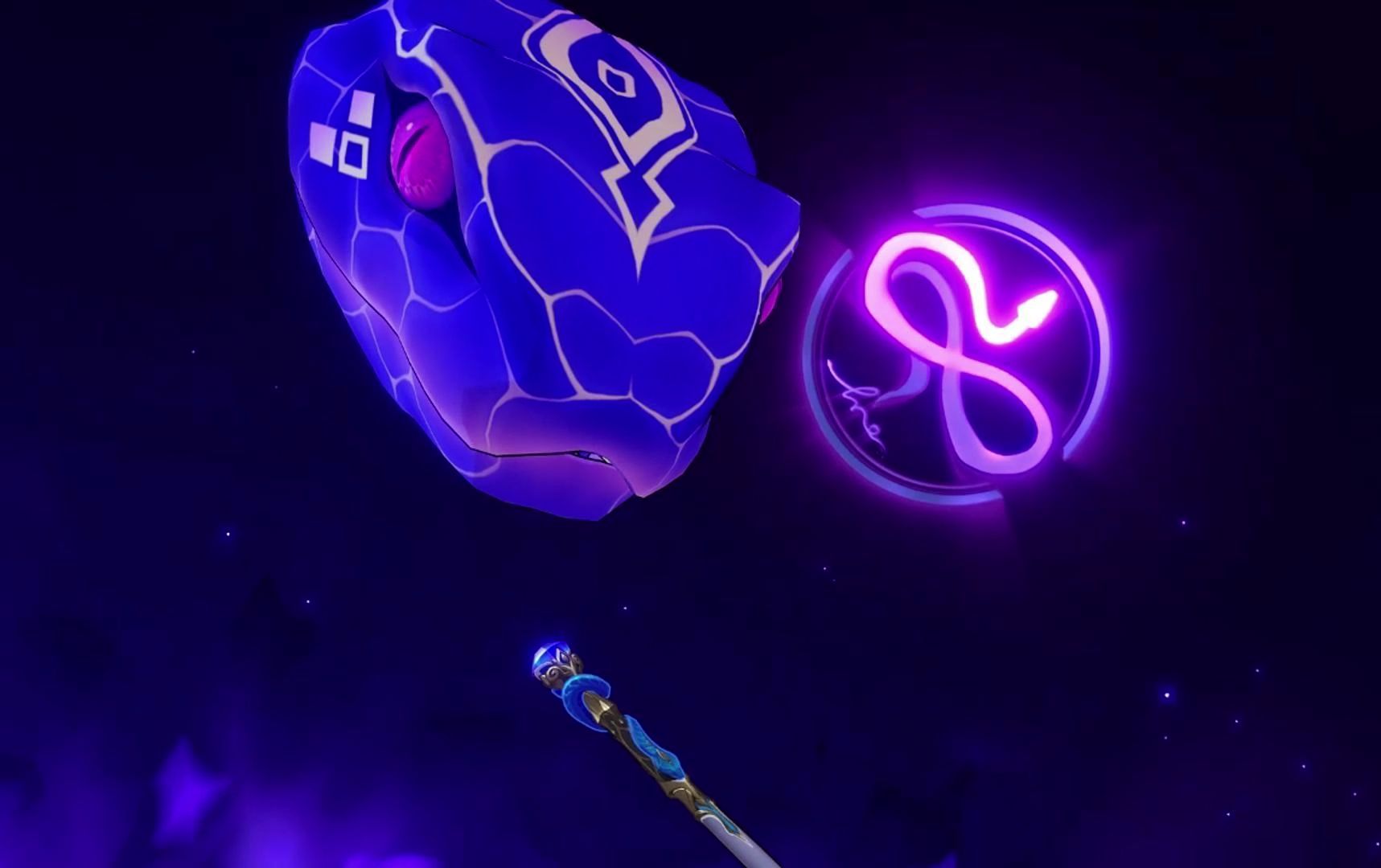 The jade serpent lashes out with a whip, splitting the jade open ...