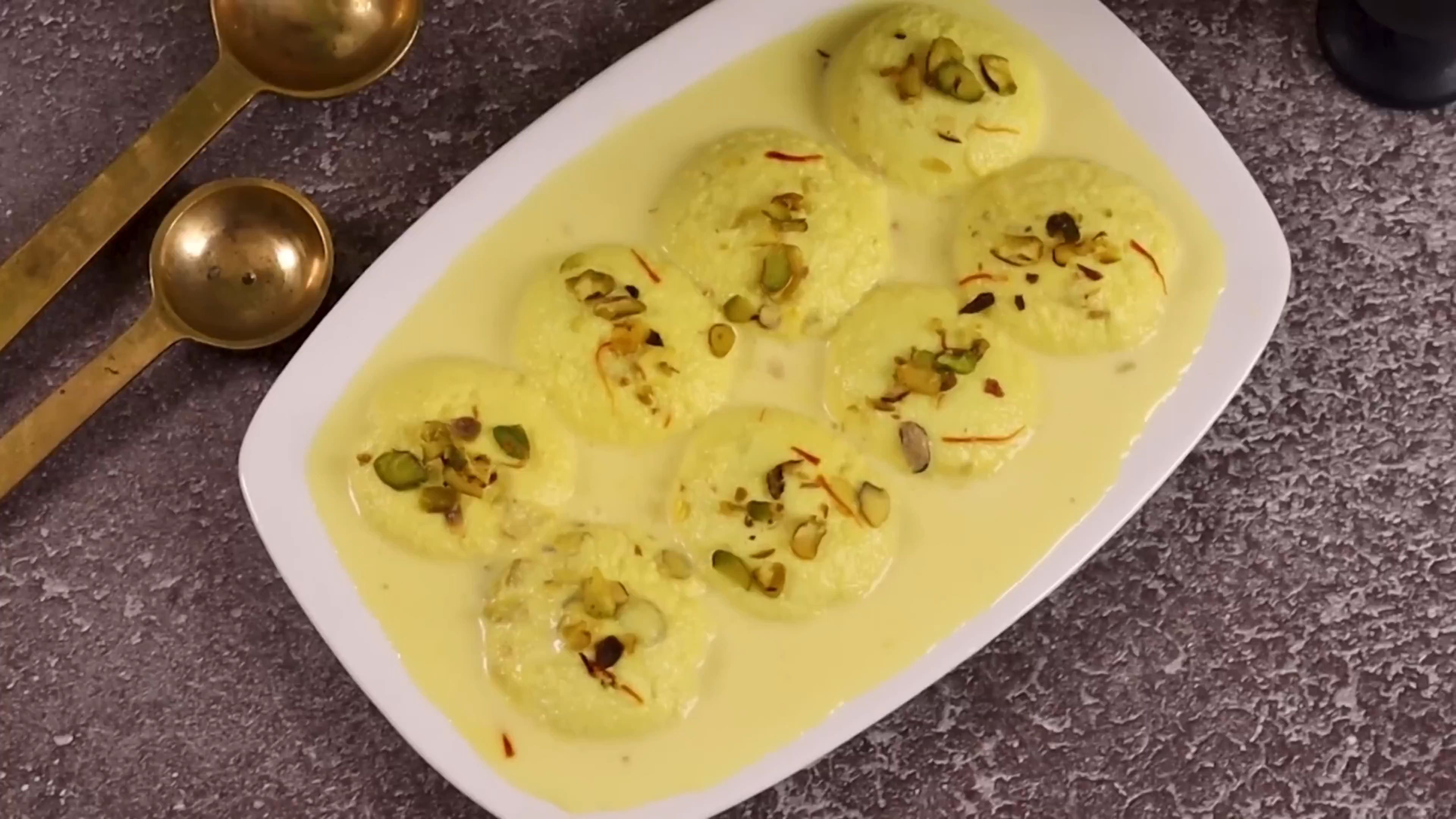 famous indian sweet food ras malai - Bstation
