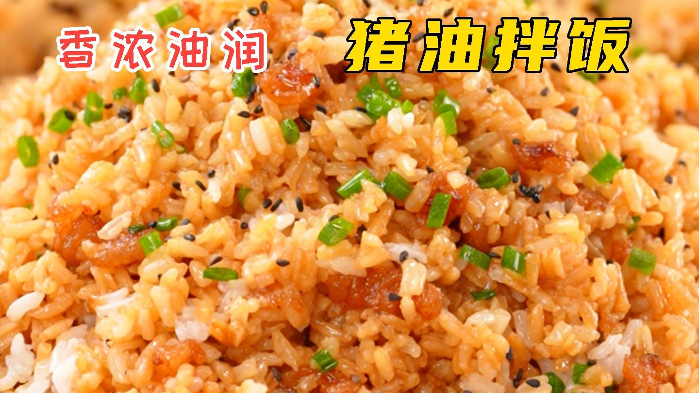 Rich & Creamy: Rice Tossed with Lard - BiliBili