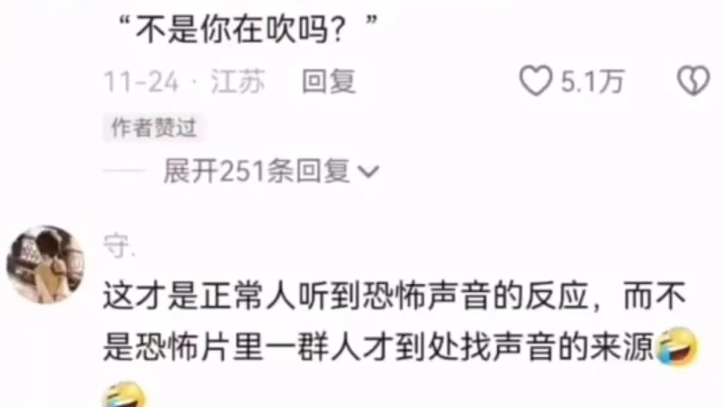 Normal people hearing a scary sound would run away, not go looking for ...