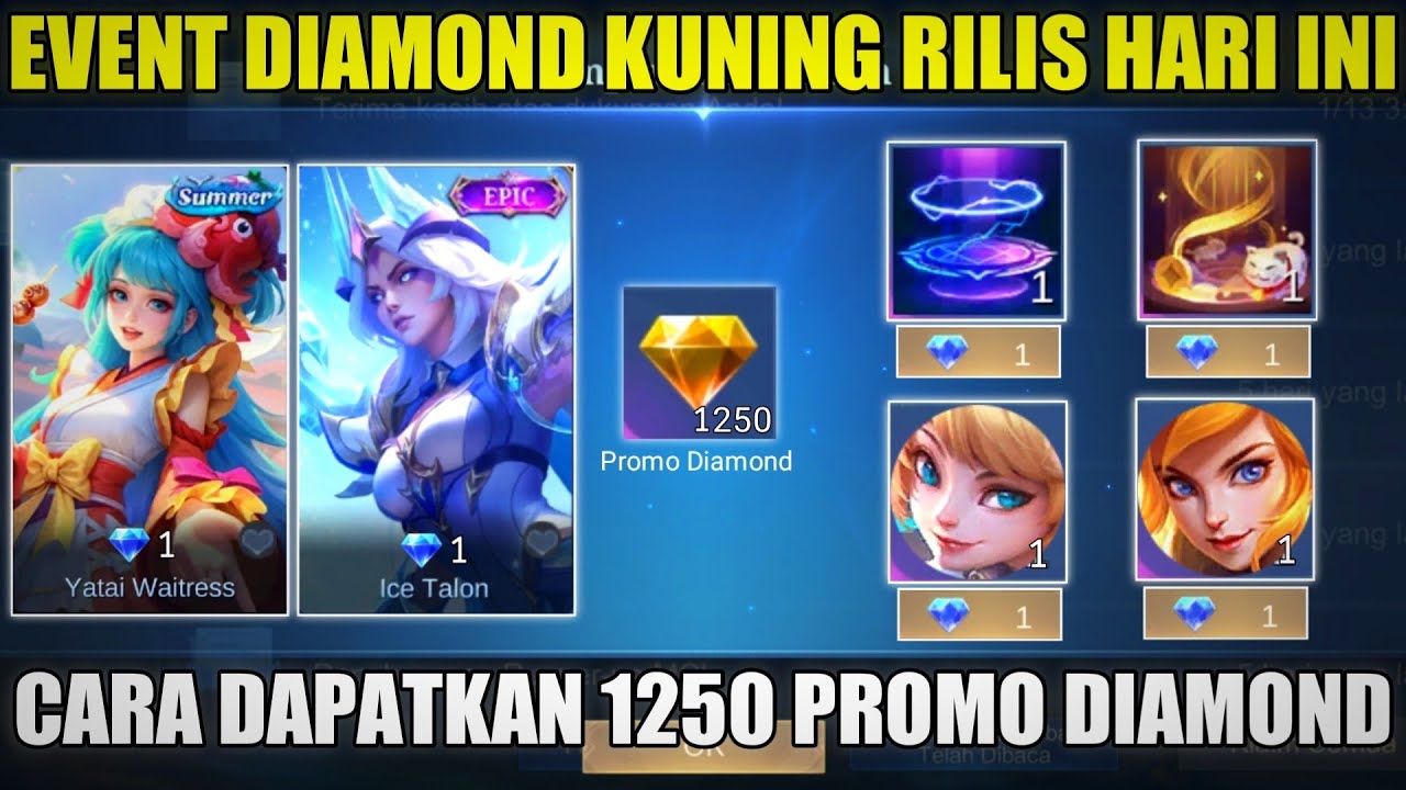 EVENT PROMO DIAMOND RILIS HARI INI! CARA DAPATKAN 1250 PROMO DIAMOND ...