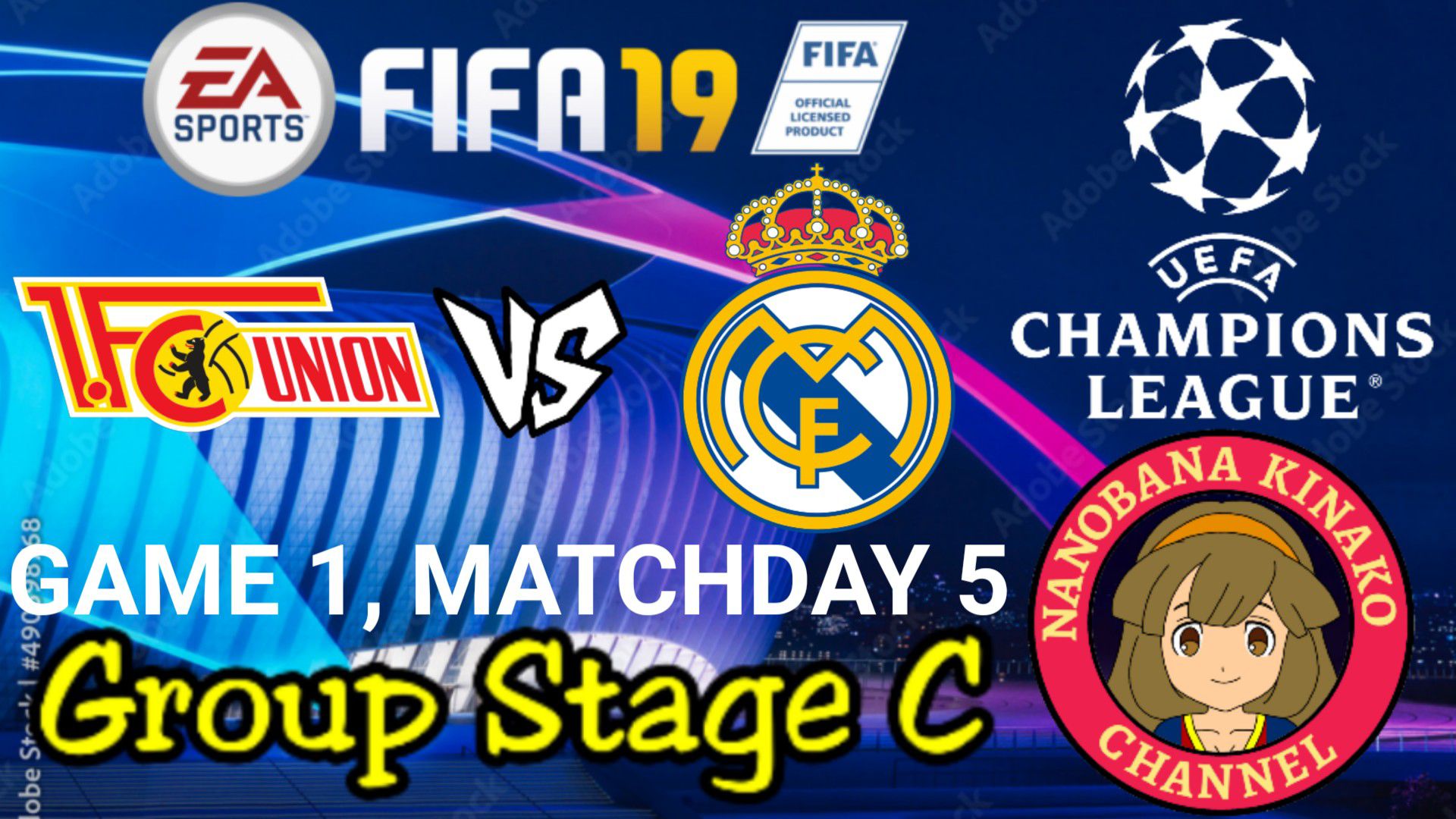 FIFA 19: UEFA Champions League | Union Berlin 🇩🇪 VS 🇪🇸 Real Madrid ...