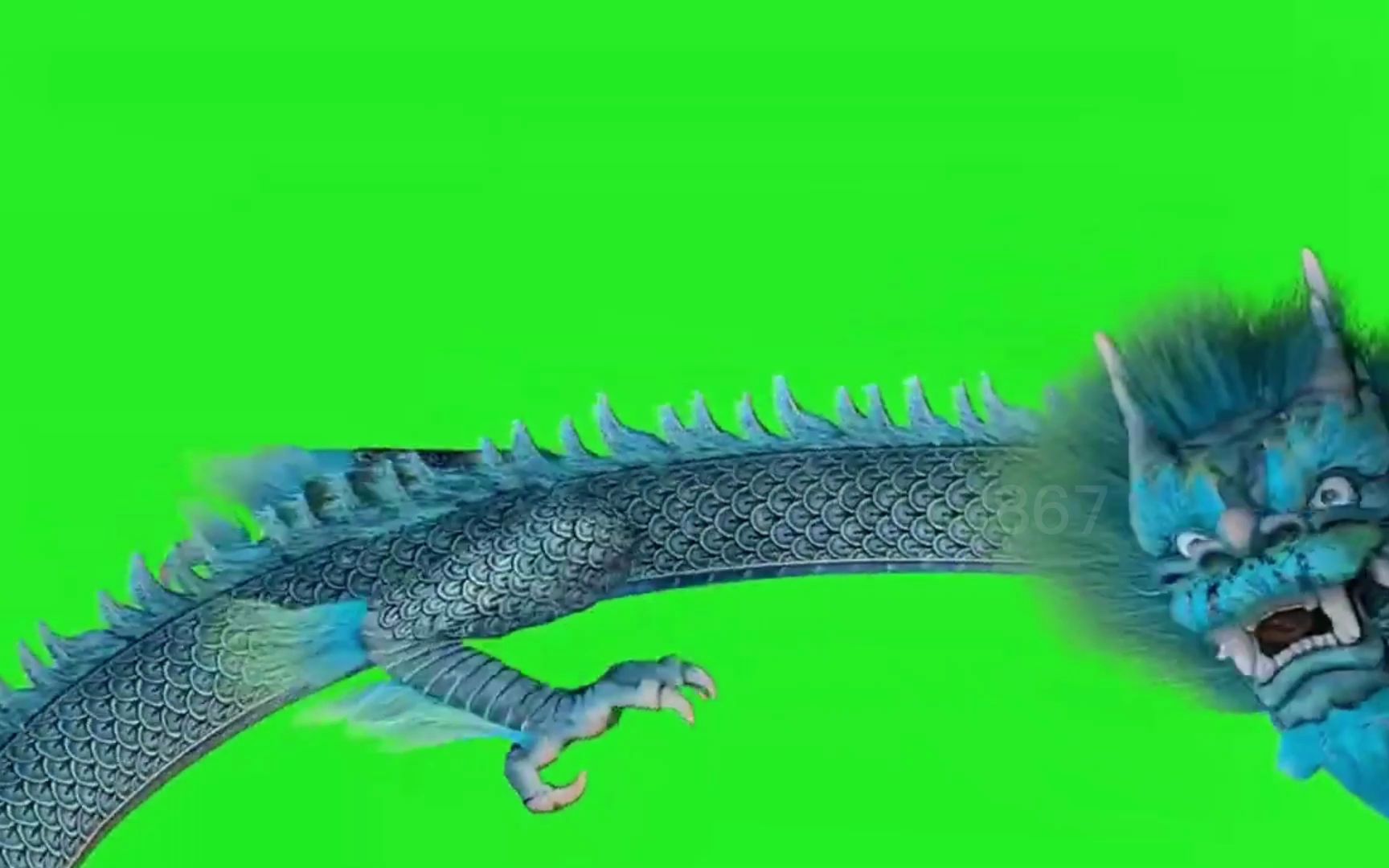 Chinese Dragon Special Effects Green Screen Footage - BiliBili
