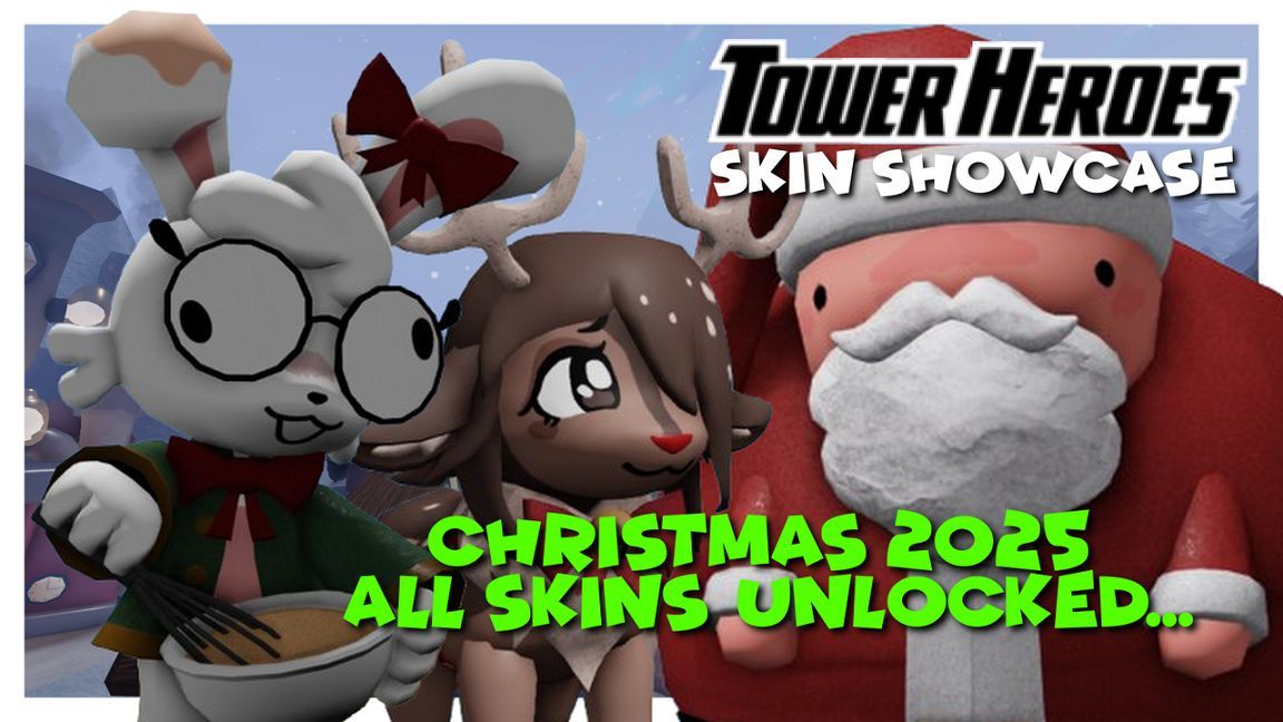 I Collected EVERY CHRISTMAS EVENT 2025 Tower Heroes Skin in 2025 (100% ...