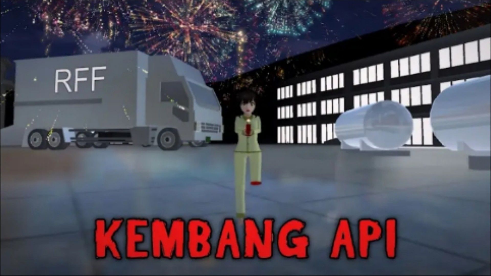 Fireworks Horror movie | Sakura school simulator - BiliBili