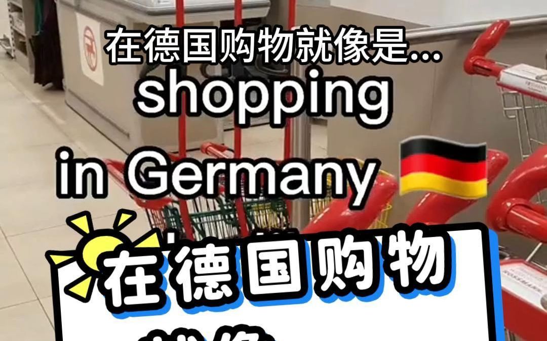 Shopping in Germany is just... German shopping carts are seriously so ...