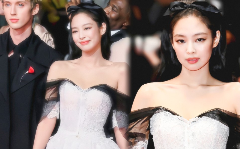 JENNIE attends the Cannes red carpet The Idol crew - BiliBili