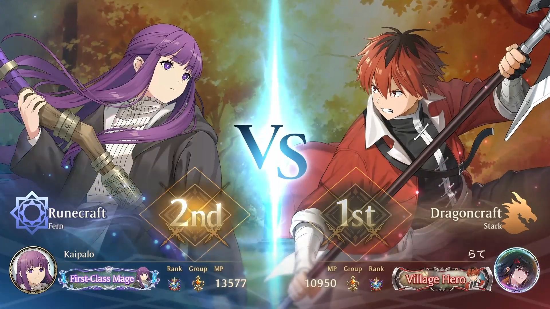 Fern (Runecraft) vs Stark (Dragoncraft) - BiliBili