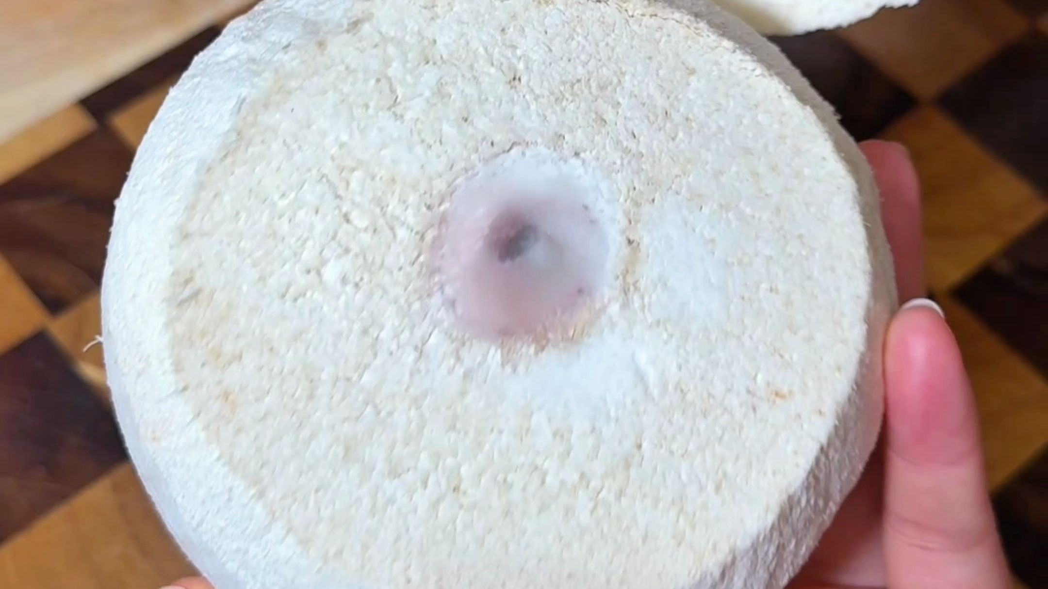 Can’t crack open a coconut? Just make a single cut at the bottom, and ...