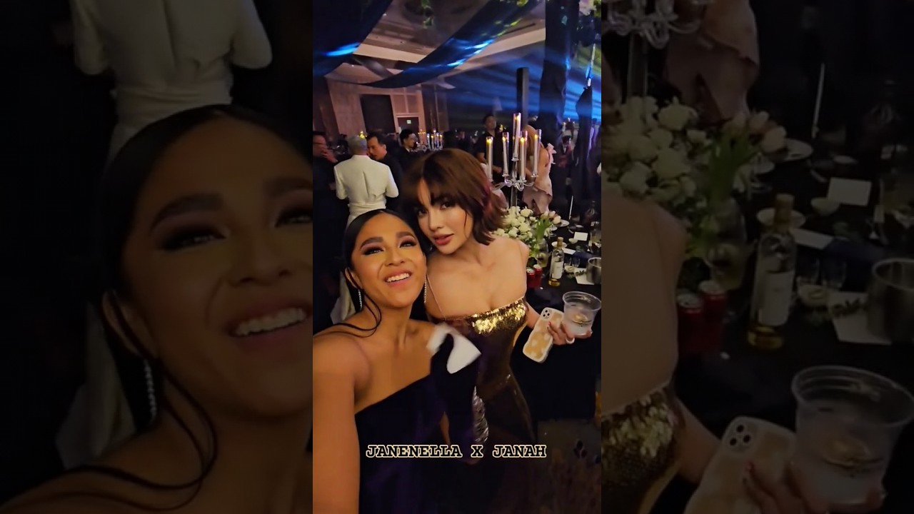 JANENELLA Jane De Leon and JANELLA Salvador with Janah Zaplan at the Star Magic ball 2023 # ...