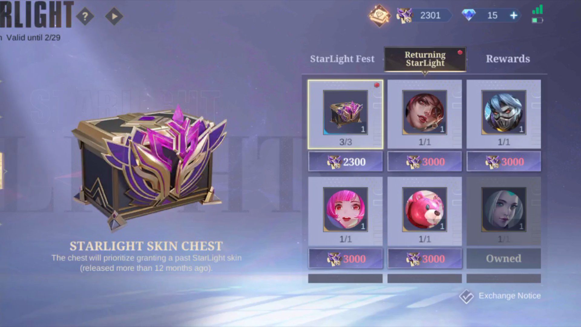 FREE STARLIGHT CHEST BUG - BiliBili