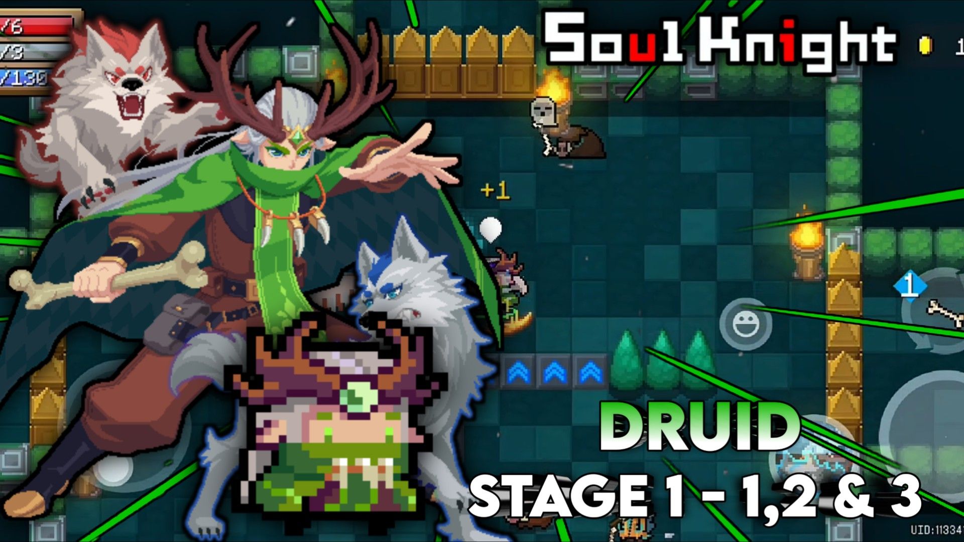 Druid Gameplay ! || Stage 1 - 1,2 & 3 - Soul Knight - BiliBili