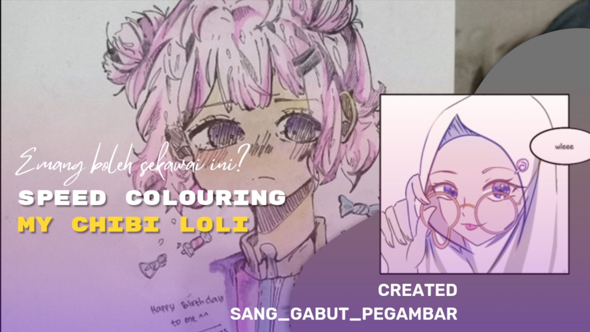 [ Speed Colouring ] mode colouring dulu ga sih? 😋 || Draw My Chibi Loli ...
