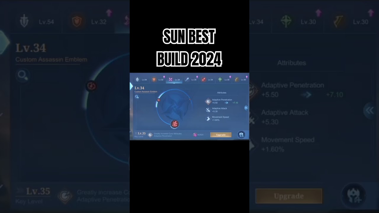 Sun Best Build 2024 #shorts #mlbb - BiliBili