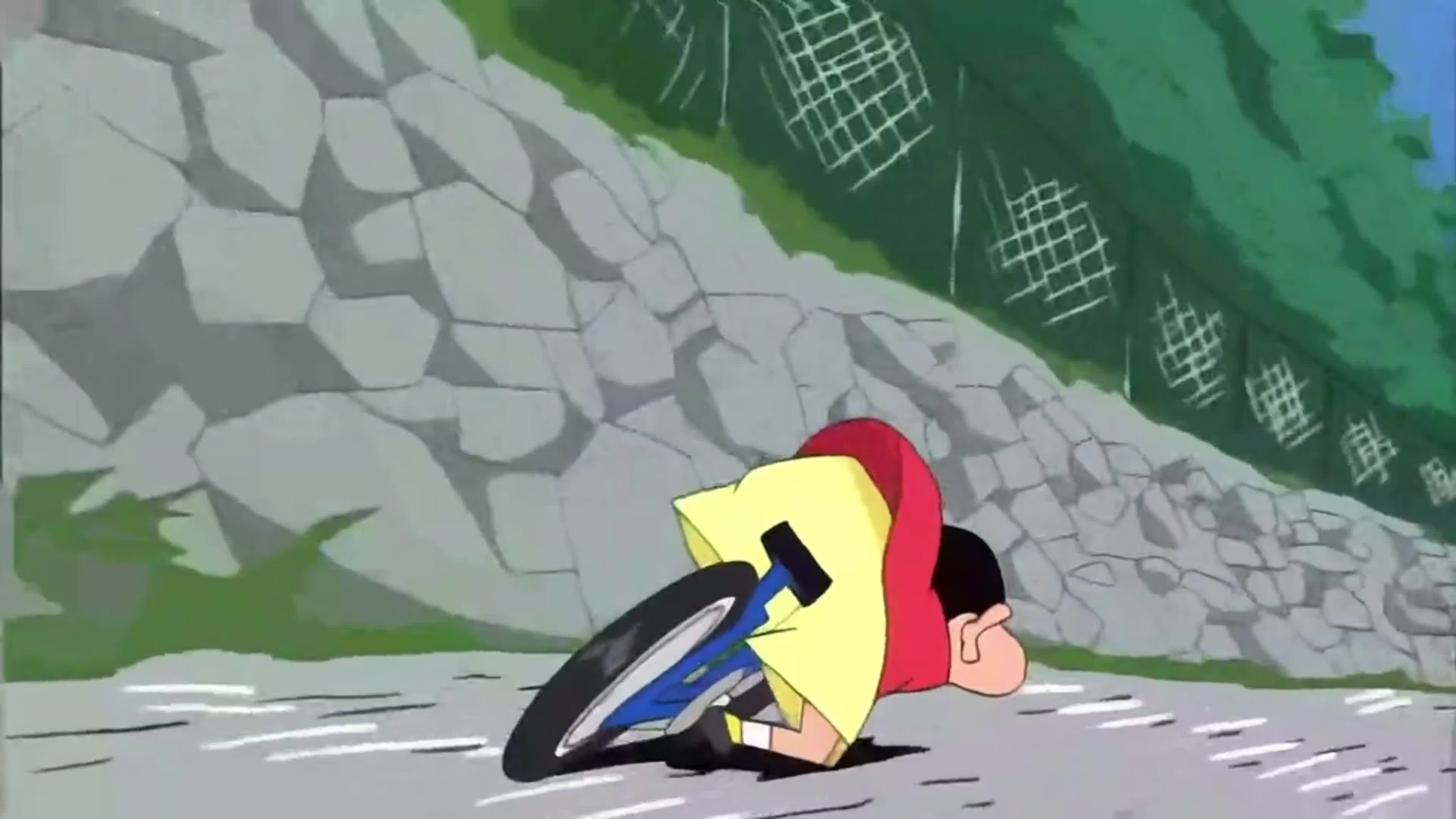 Crayon Shin-chan road bike transition - BiliBili