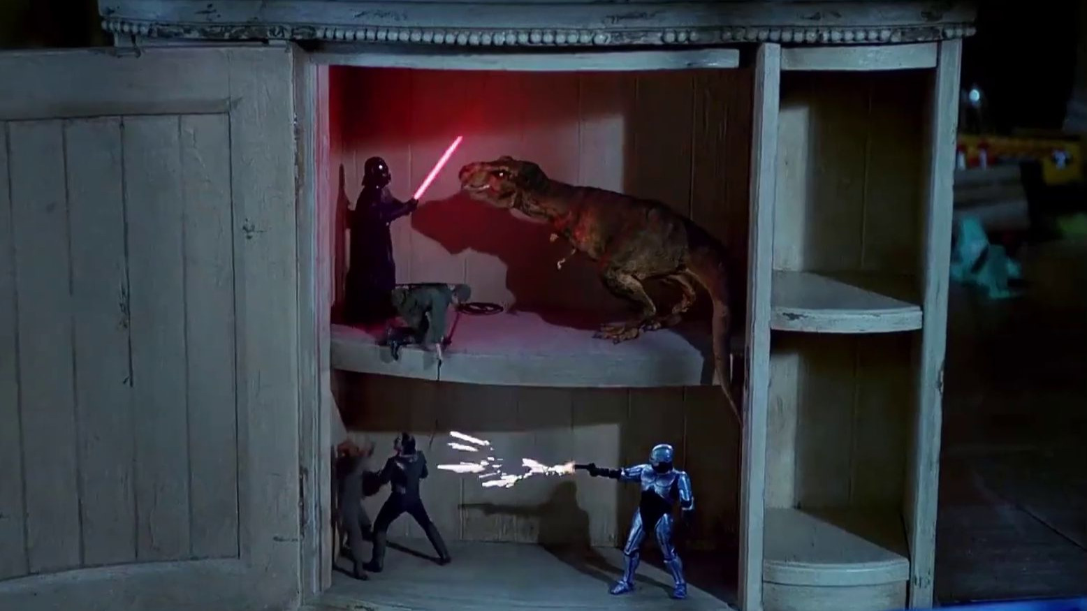 Boy Shuts Toy Doll in Cabinet—When He Opens It Again, the Little Figure ...