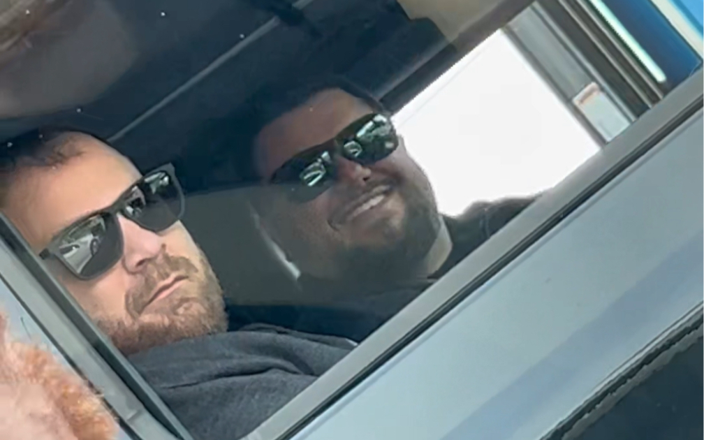 When you tell the other driver to roll down their window, you roll ...