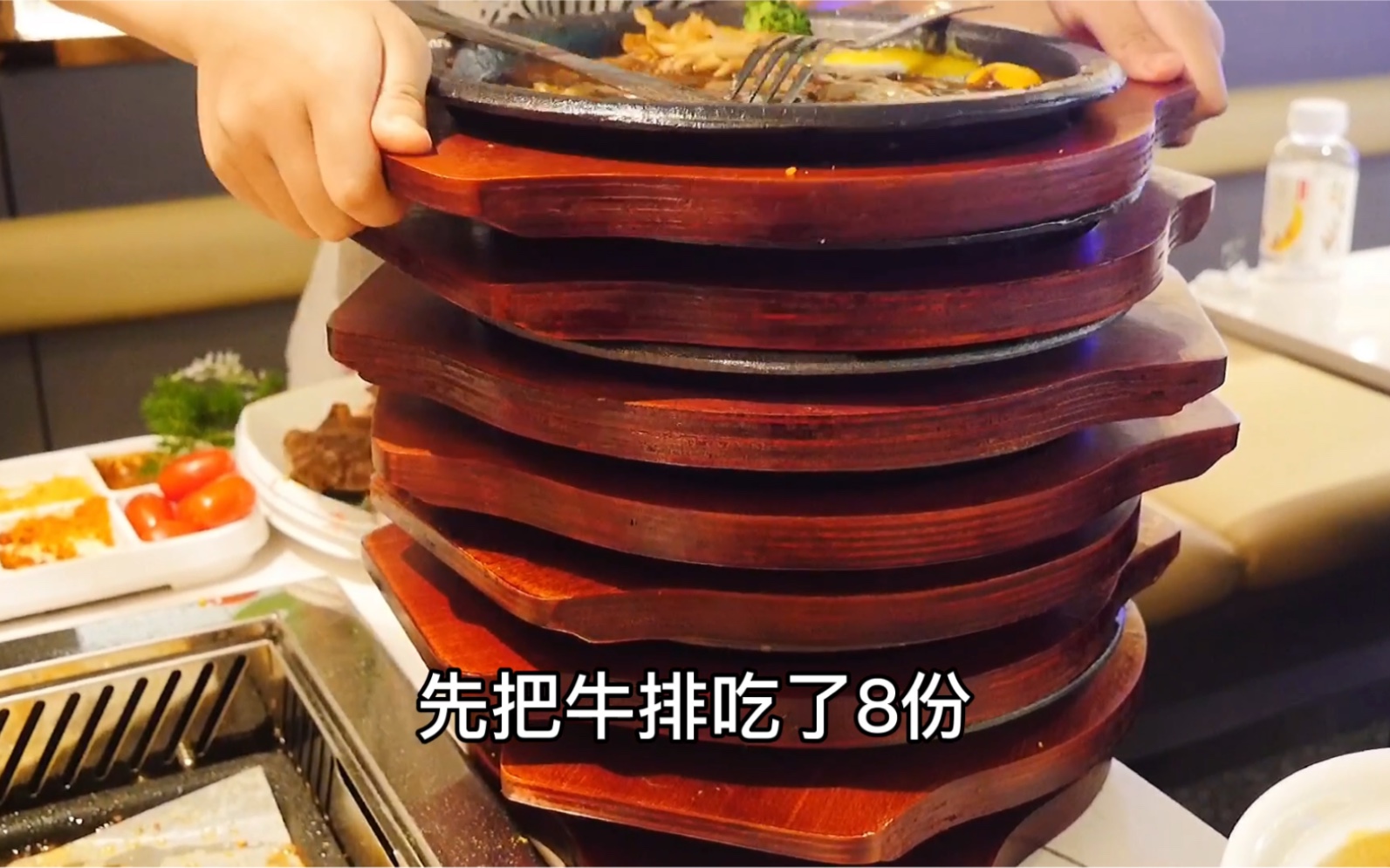 At the buffet, I ate 8 steaks first—feels like I’ve already broken even ...