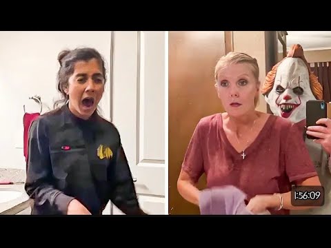 Hilarious Scare cam Funny Pranks Reaction TikTok compilation - BiliBili