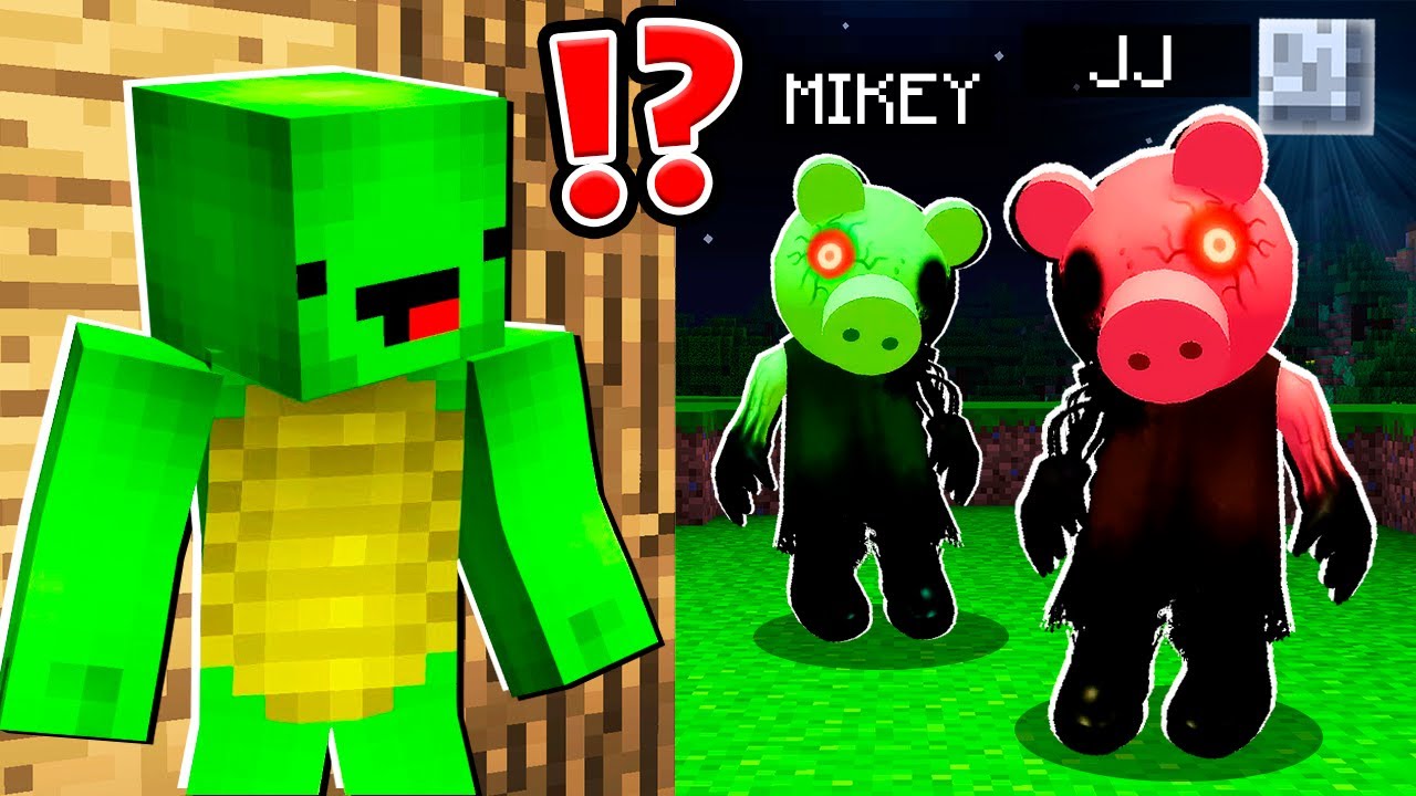 JJ and Mikey Became Creepy PIGGY and ATTACK MIKEY and JJ ! - in ...
