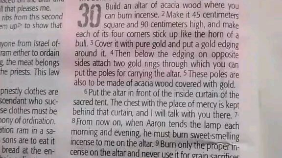 Daily Verse. Exodus 30:1-10 - BiliBili