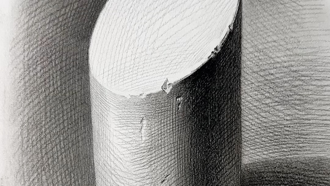 Super Simple Way to Draw a Slanted Cylinder Slice - BiliBili