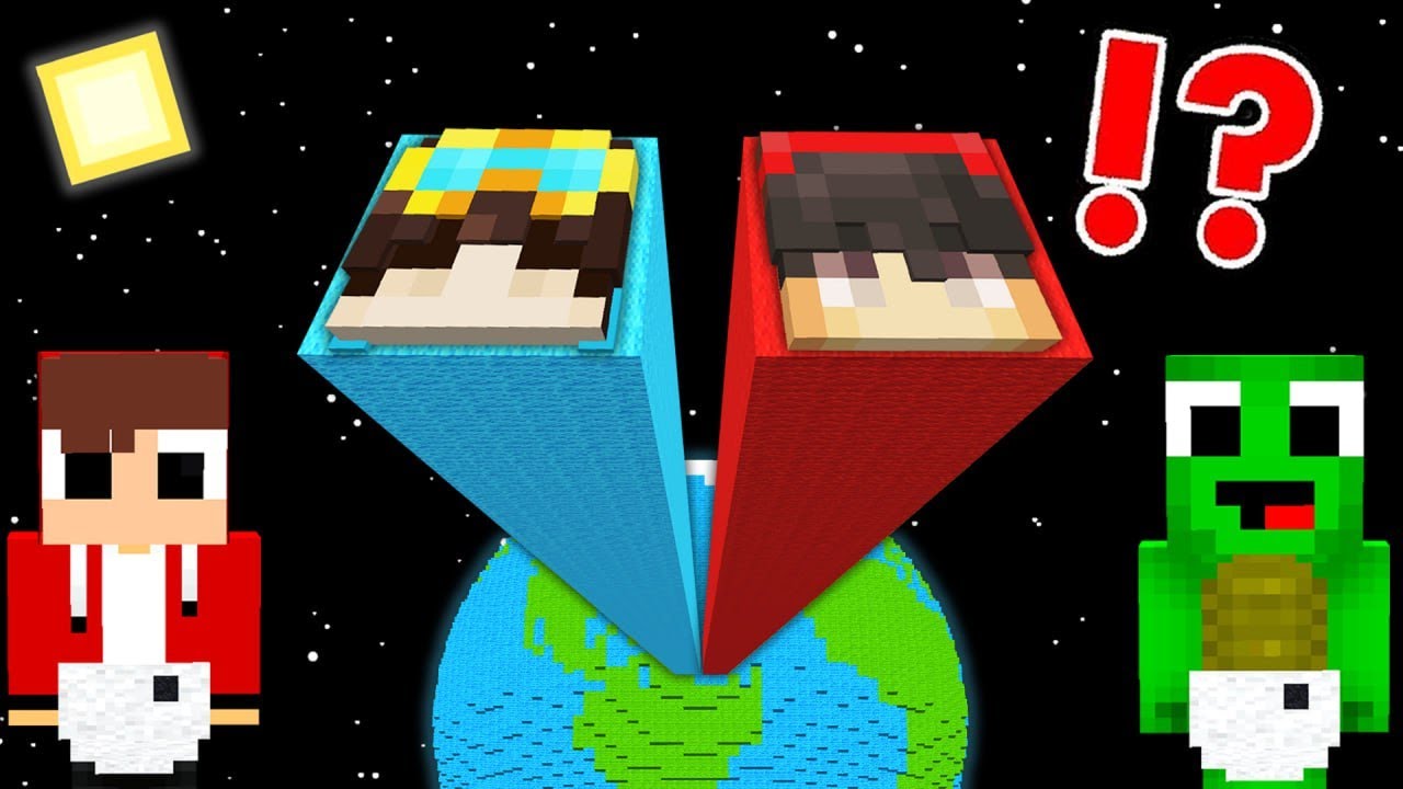 JJ and Mikey BUILD SUPER LONGEST CASH and NICO HOUSE in Minecraft ...