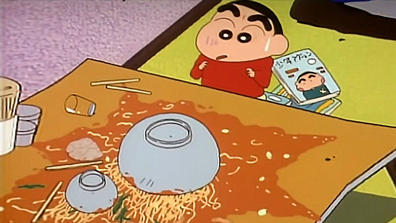 [Old Crayon Shin-chan Episode] A bowl of noodles suddenly tips over ...