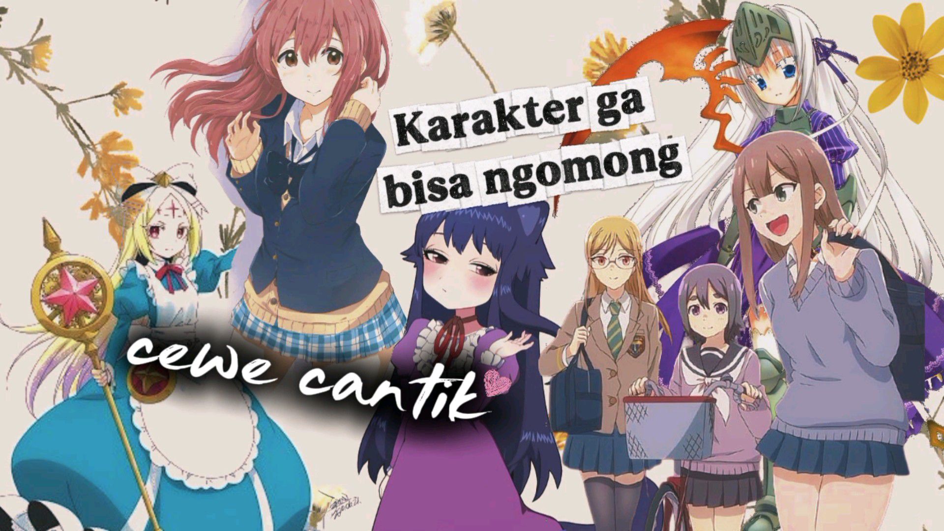 5 karakter cewe yang ga bisa ngomong di anime - BiliBili