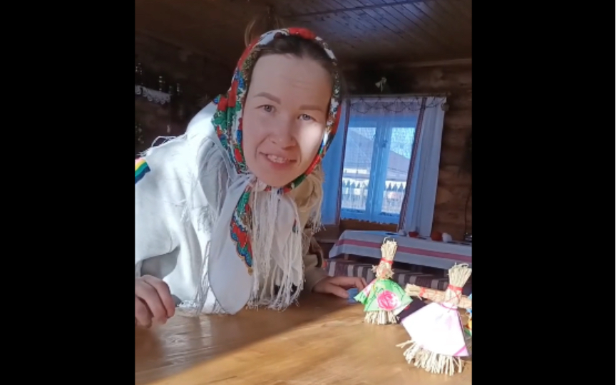 A Russian woman of Mordvin ethnicity reveals ancient secrets. - BiliBili