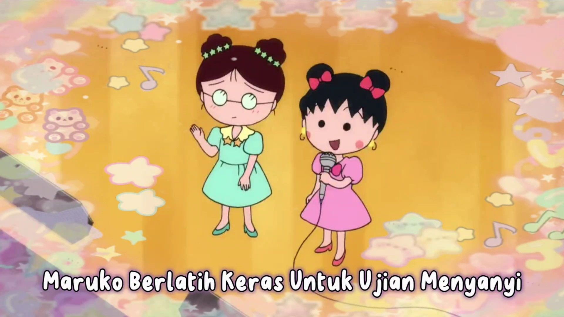 CHIBI MARUKO CHAN SUB INDO | Maruko Berlatih Keras Untuk Ujian Menyanyi - BiliBili