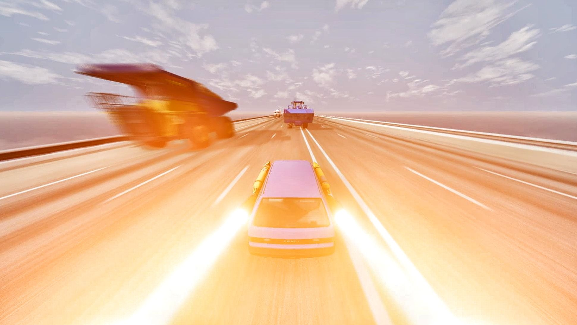 Skillfully zipping through traffic with your thrusters—how you look can ...