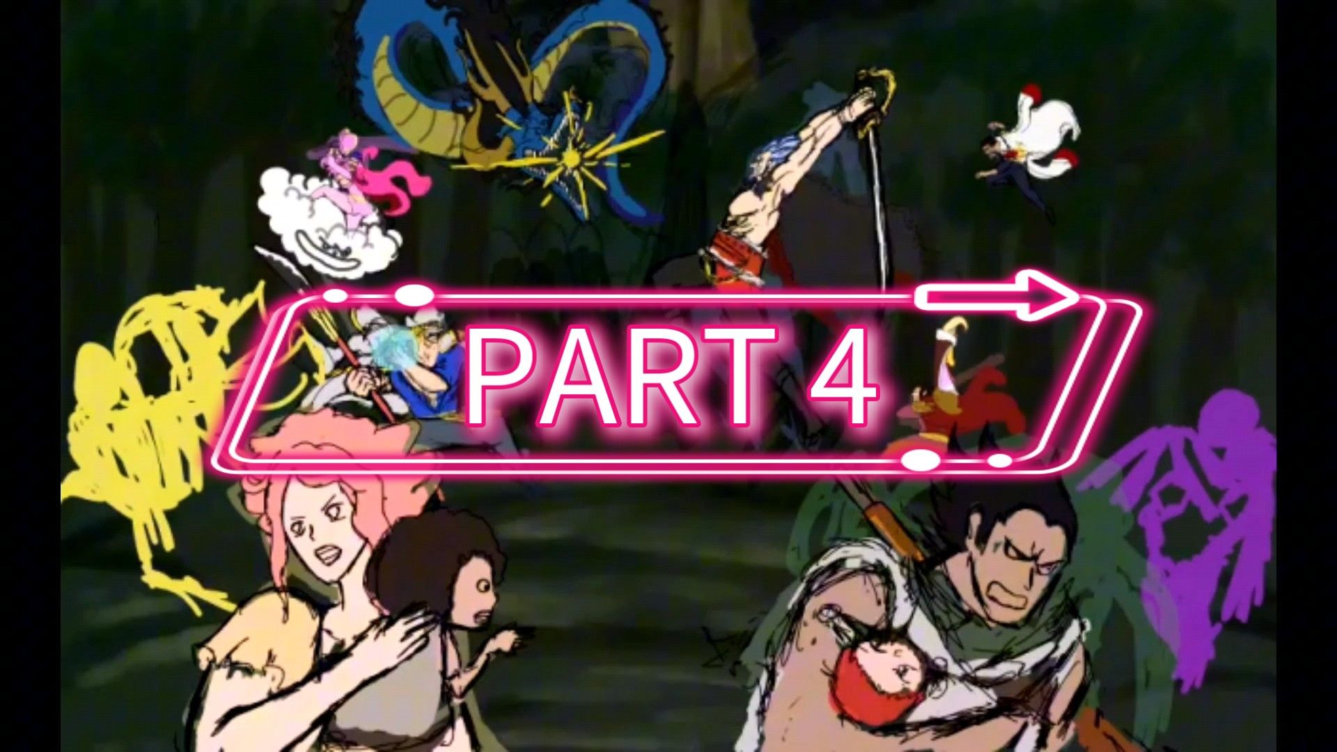 One Piece God Valley part 4 timelapse drawing - BiliBili