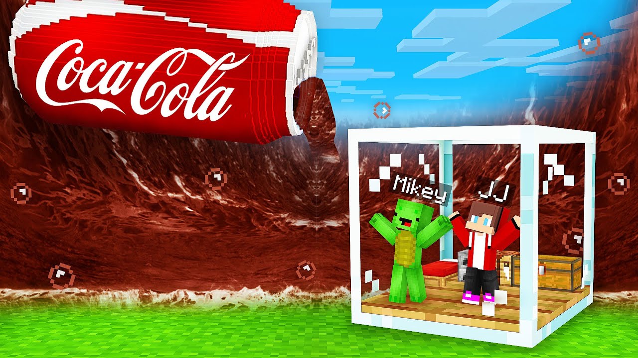 Coca Cola Flood vs. Mikey & JJ Doomsday GLASS Bunker - Minecraft ...