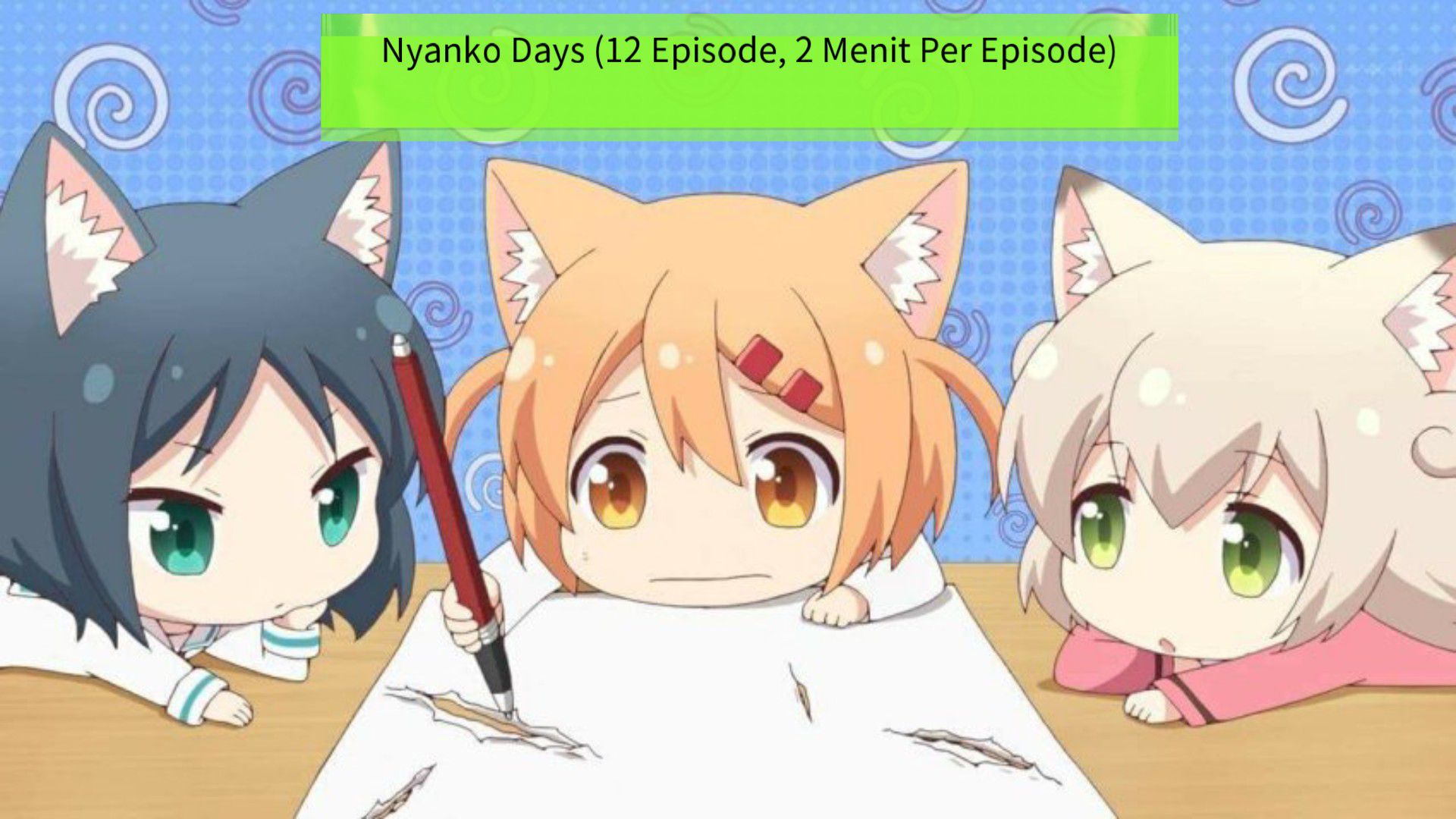 Nyanko Days (12 Episode, 2 Menit Per Episode) - BiliBili
